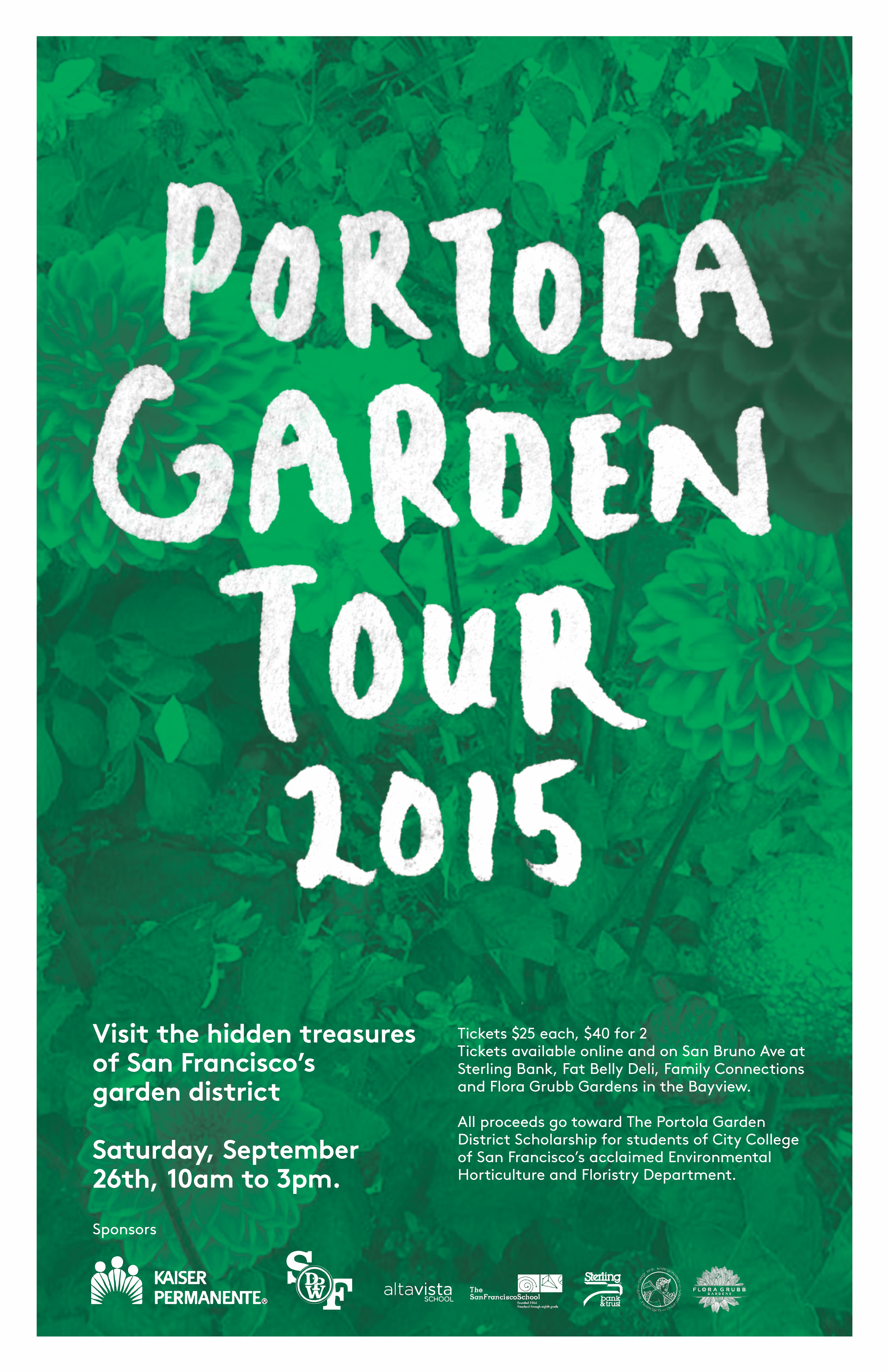 Garden Tour Posters – Portola Garden Tour